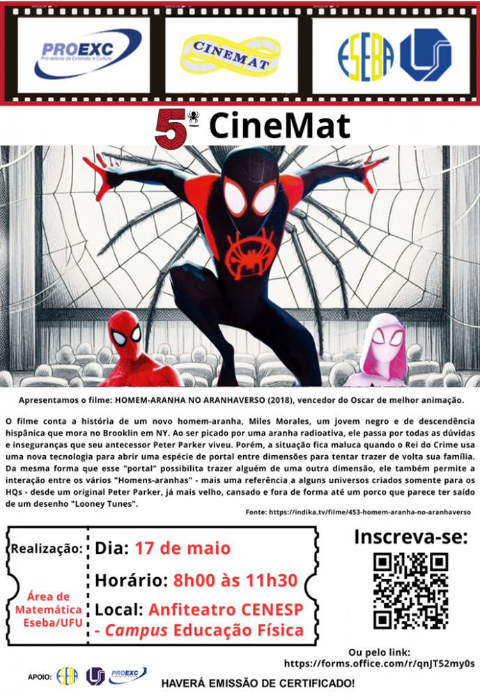 V CineMat - Cinema com Matemática | ESEBA